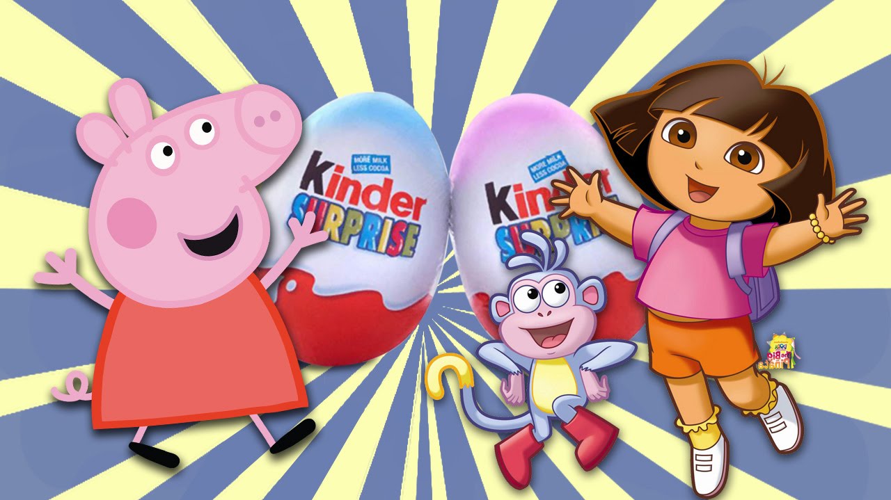 Peppa Pig y Dora la exploradora - Descubriendo Sorpresas - YouTube
