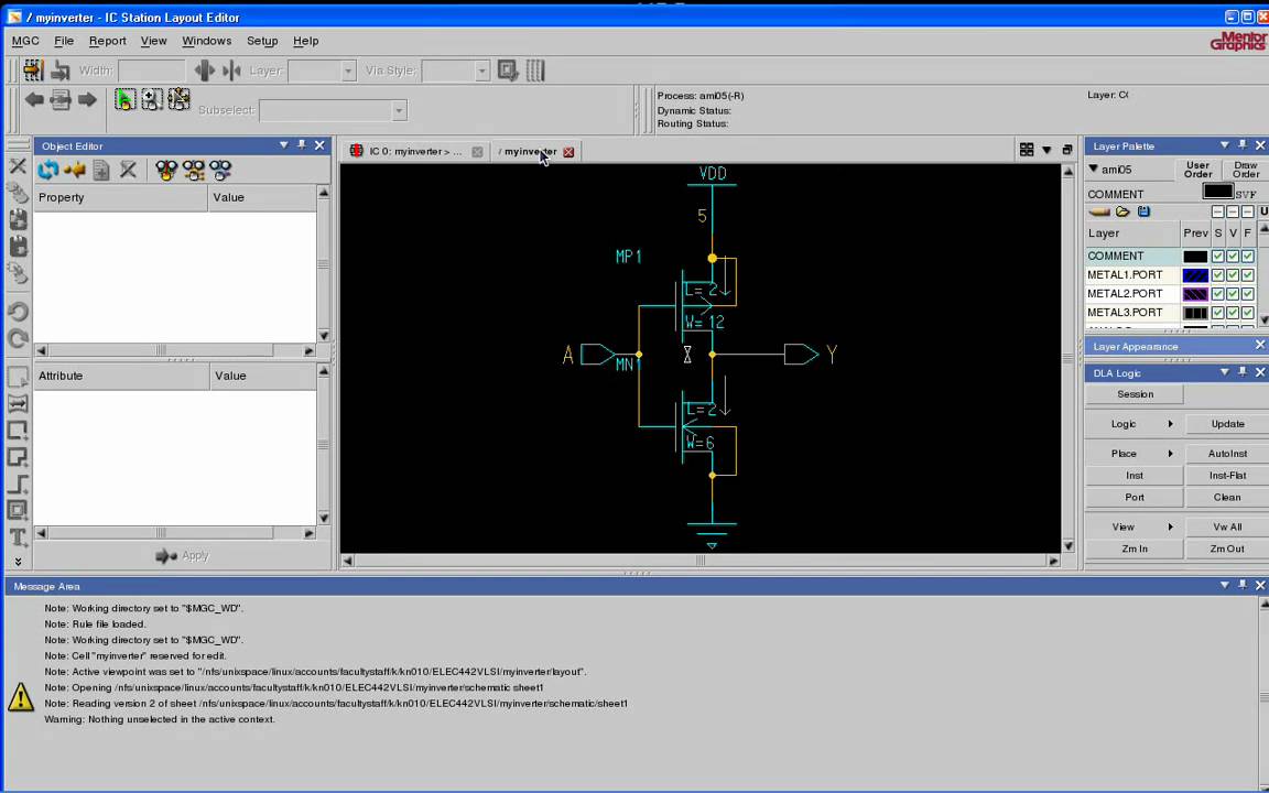 VLSI Tutorial 3: Schematic driven layout using Mentor Graphics ICStation - YouTube
