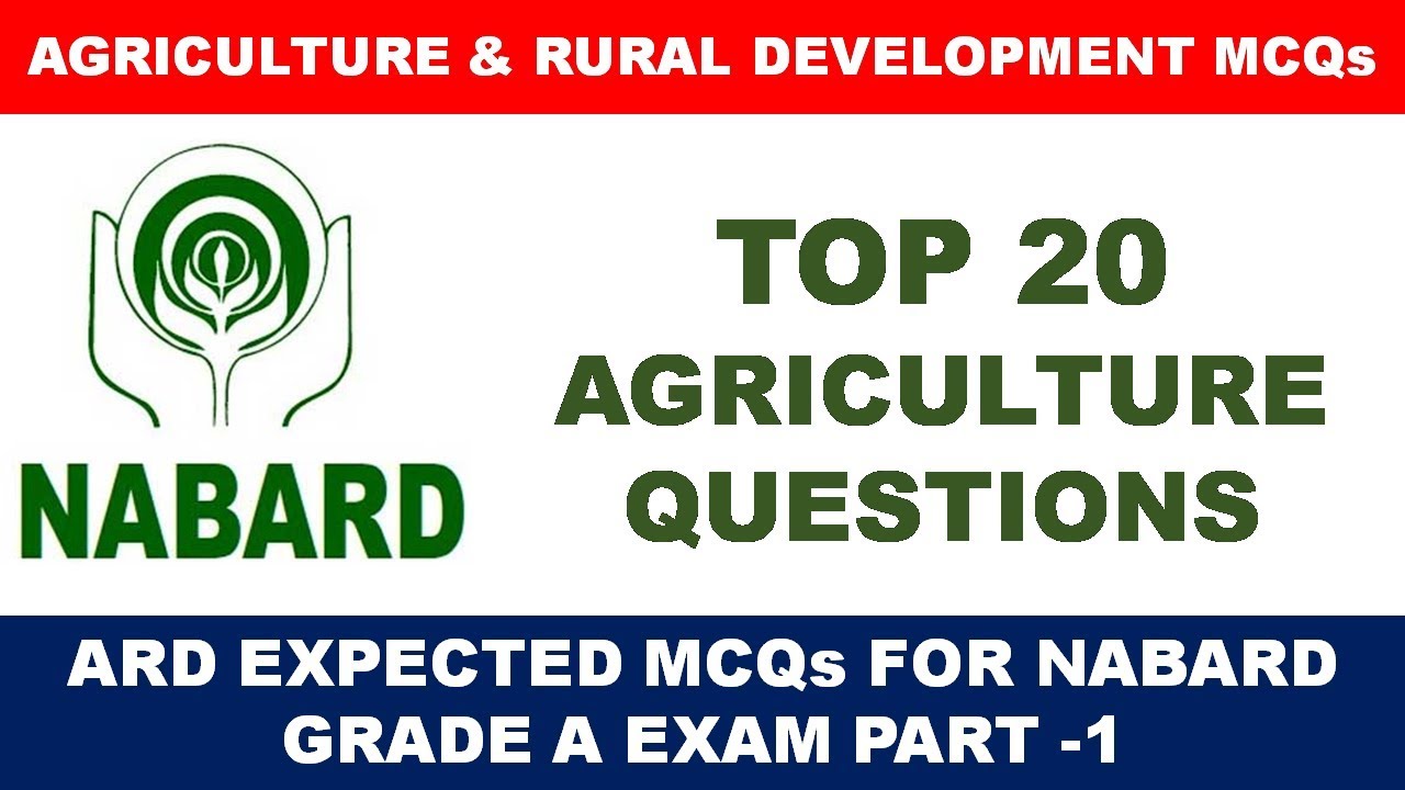 NABARD Agriculture & Rural Development MCQs | 200 ARD Questions ...