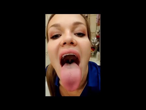 Long tongue girl 389