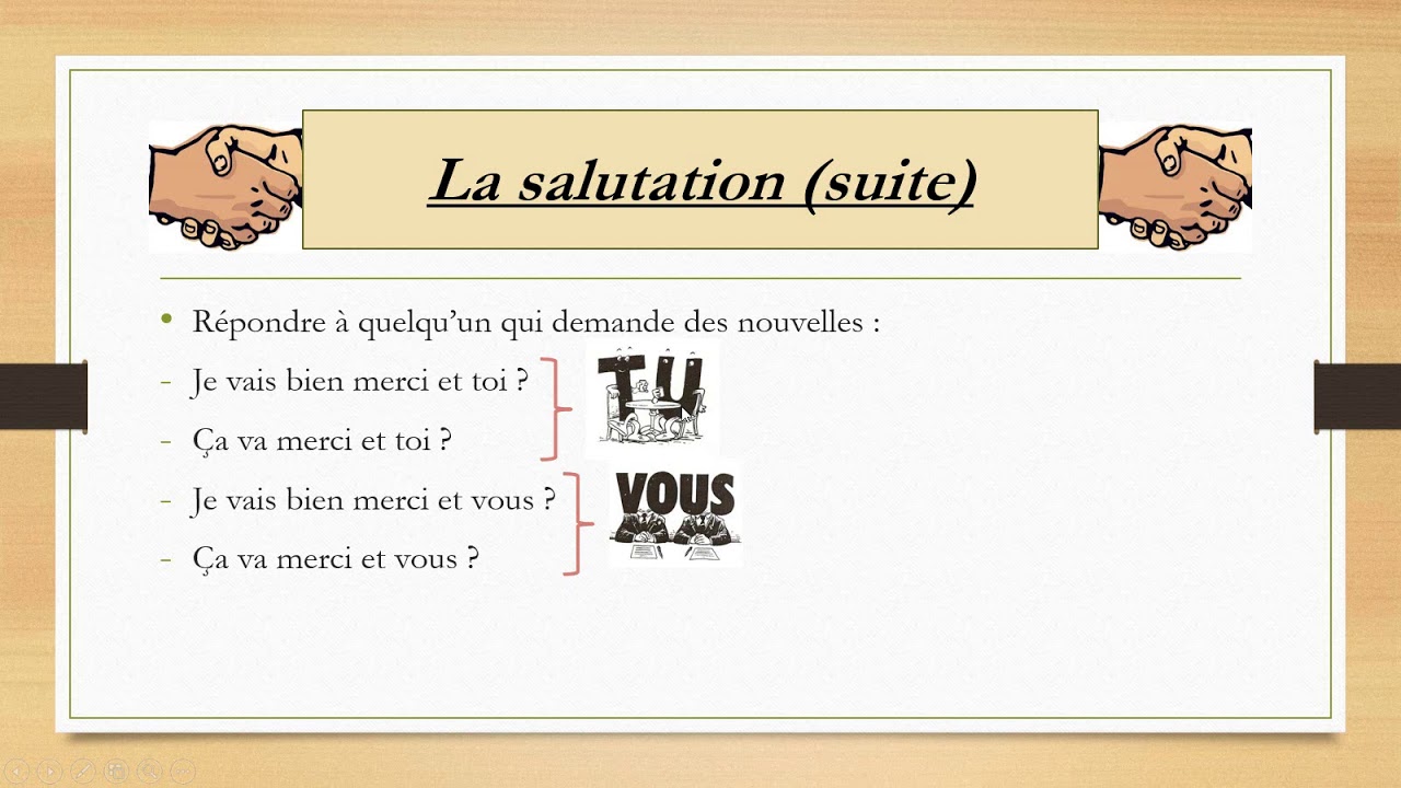 Se saluer en français - YouTube