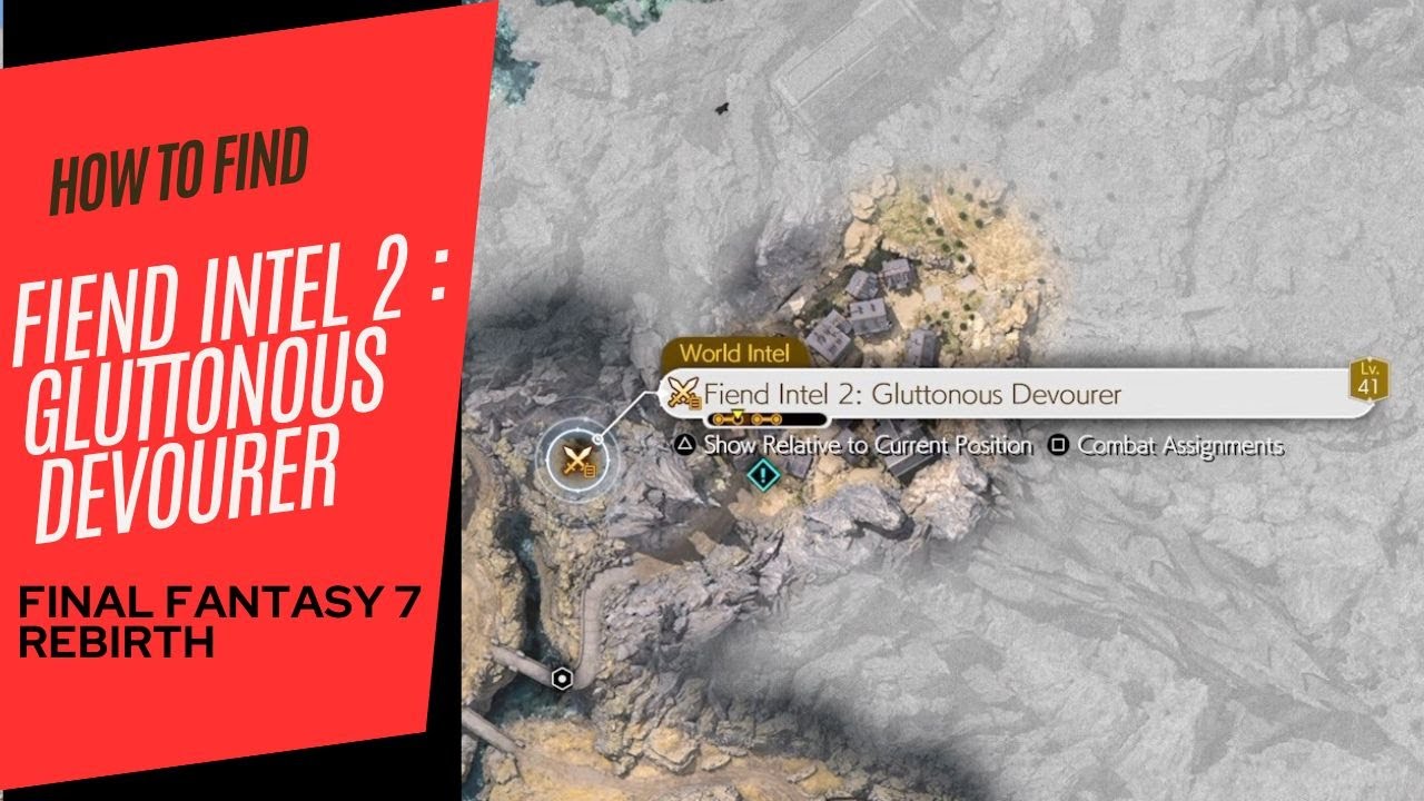 How to find fiend intel 2 | Gluttonous devourer | Final Fantasy 7 ...