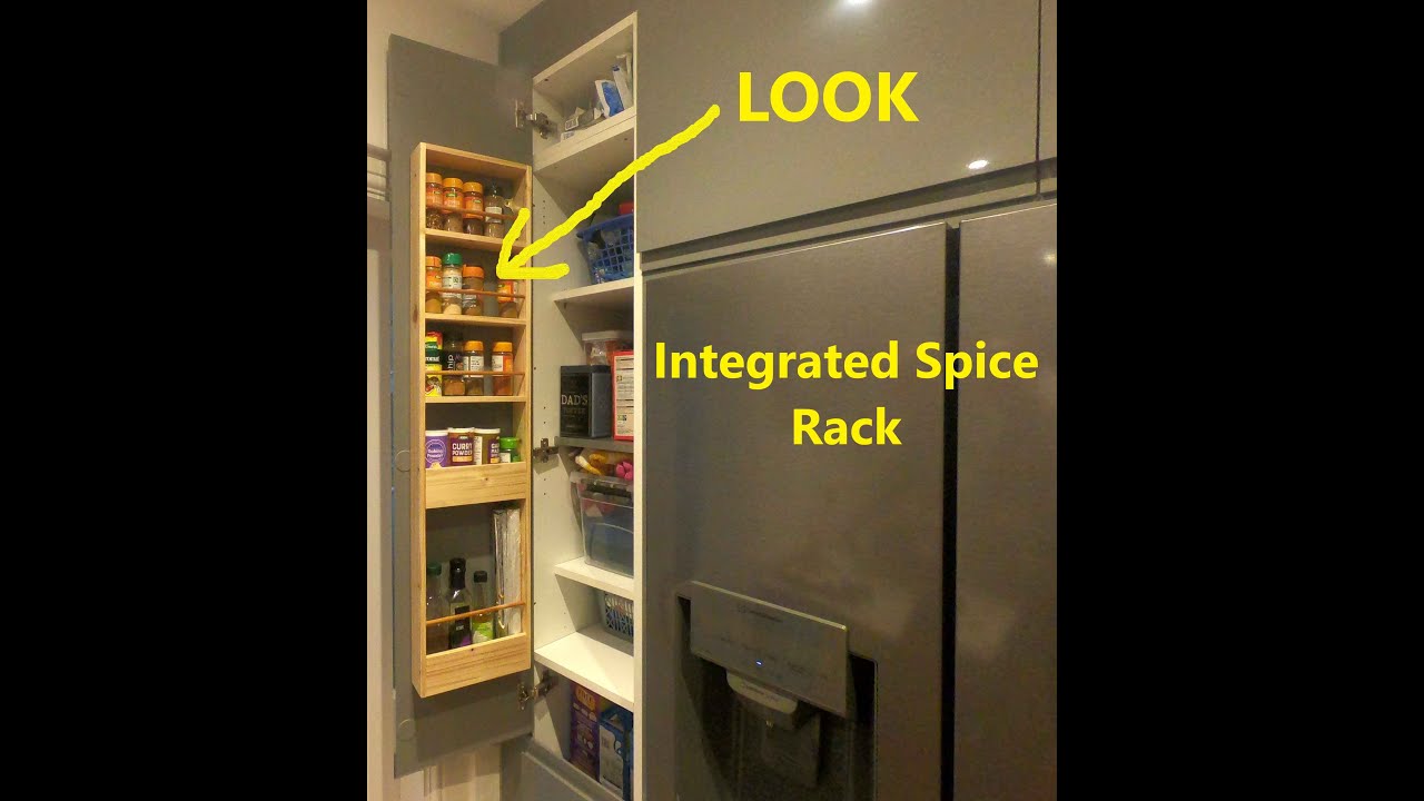 How To Make Spice Rack Integrated - YouTube