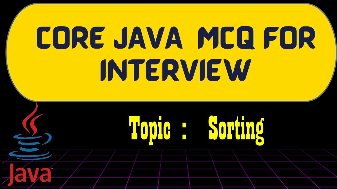 23 Java MCQs on Sorting - YouTube
