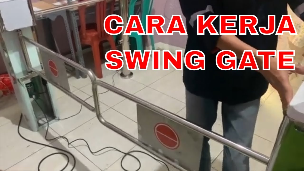 CARA KERJA SWING BARRIER GATE - YouTube