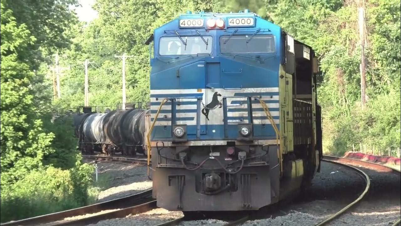 HD 60fps: NS AC44C6M "DC to AC" 4000 leads H79/39G through Bridgeport/Valley Forge! (07/23/22 ...