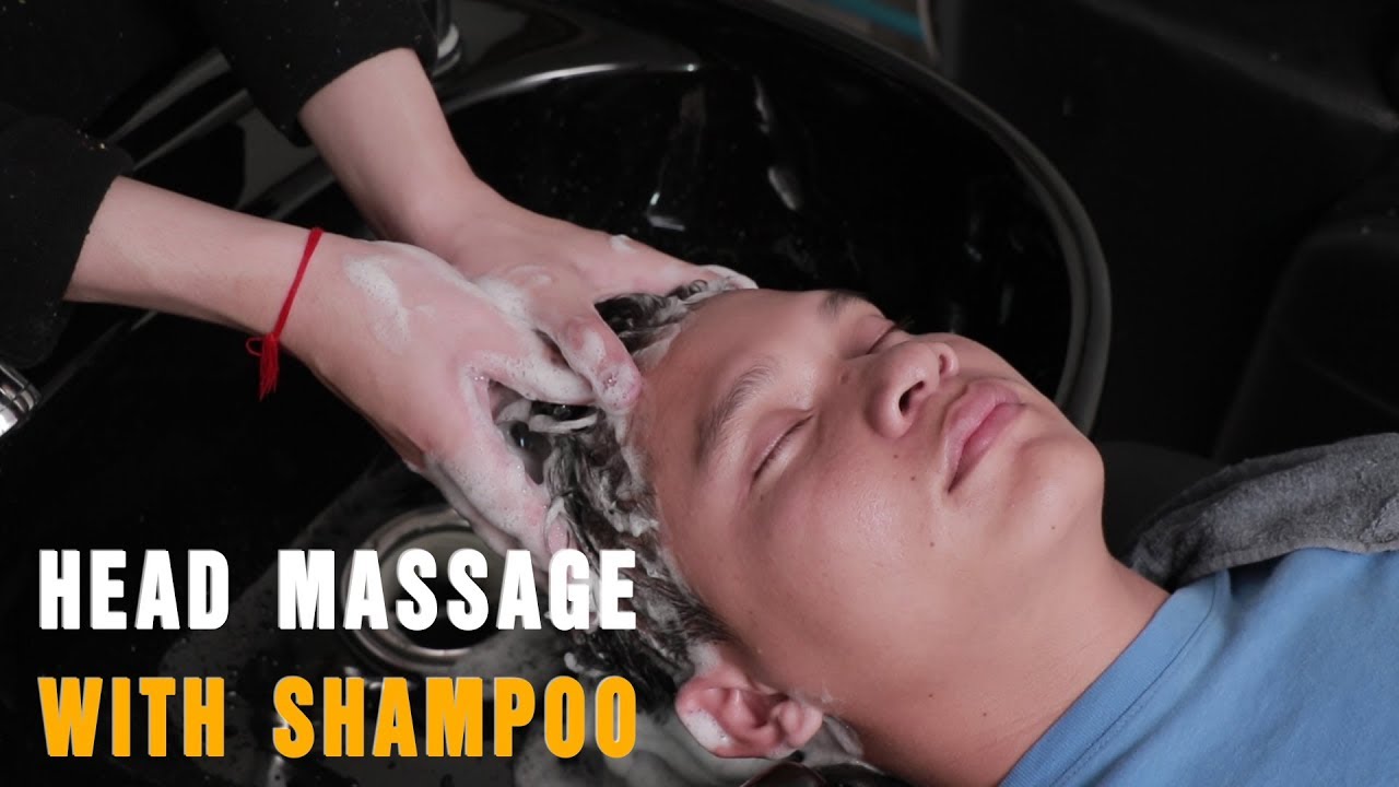 Complete ASMR Head Massage with Hair Shampoo | Relaxing in Phnom Penh ...