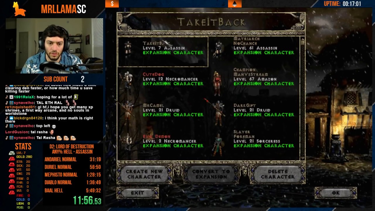 Diablo 2- Hell Assassin WORLD RECORD - 5:35:05 - TAKING IT BACK BABY ...