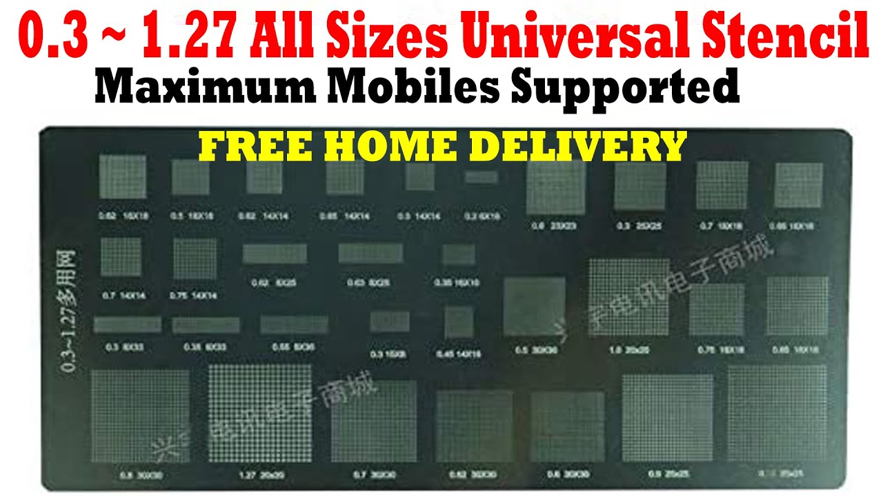 Universal stencil | Universal stencil kit | all size universal stencil ...