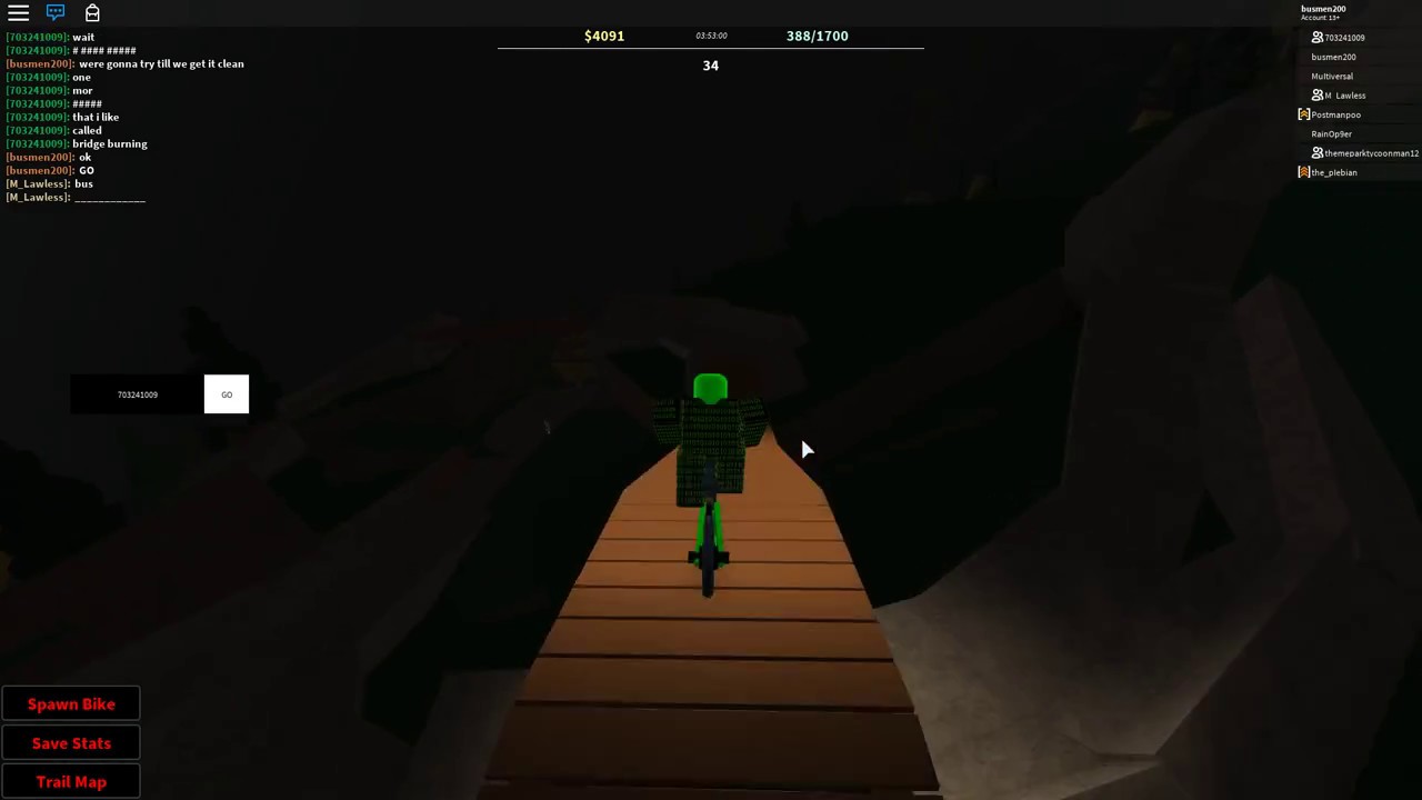 Bridge burning | Wolf ridge bike park | Roblox - YouTube