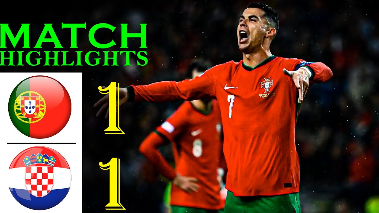 Portugal vs Croatia (1-1) Extended HIGHLIGHTS | UEFA Nations League 🔥 ...