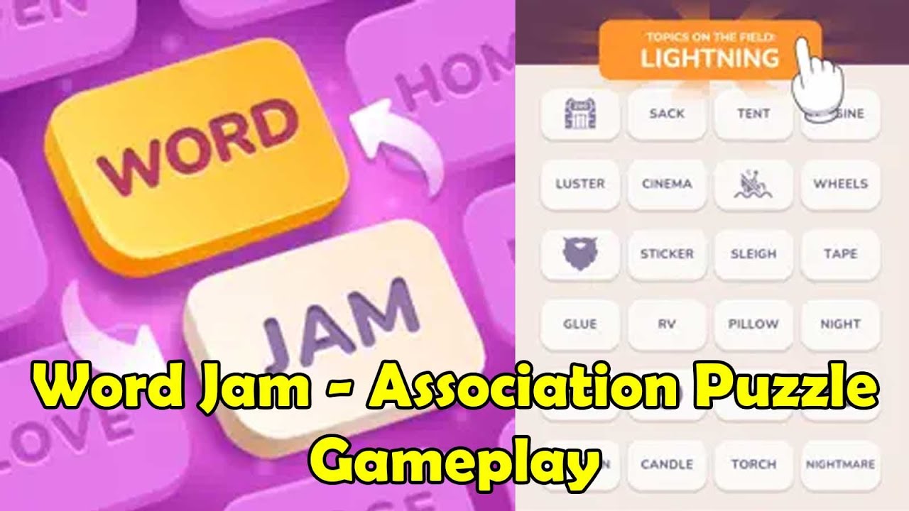 Word Jam - Association Puzzle Game Gameplay - YouTube