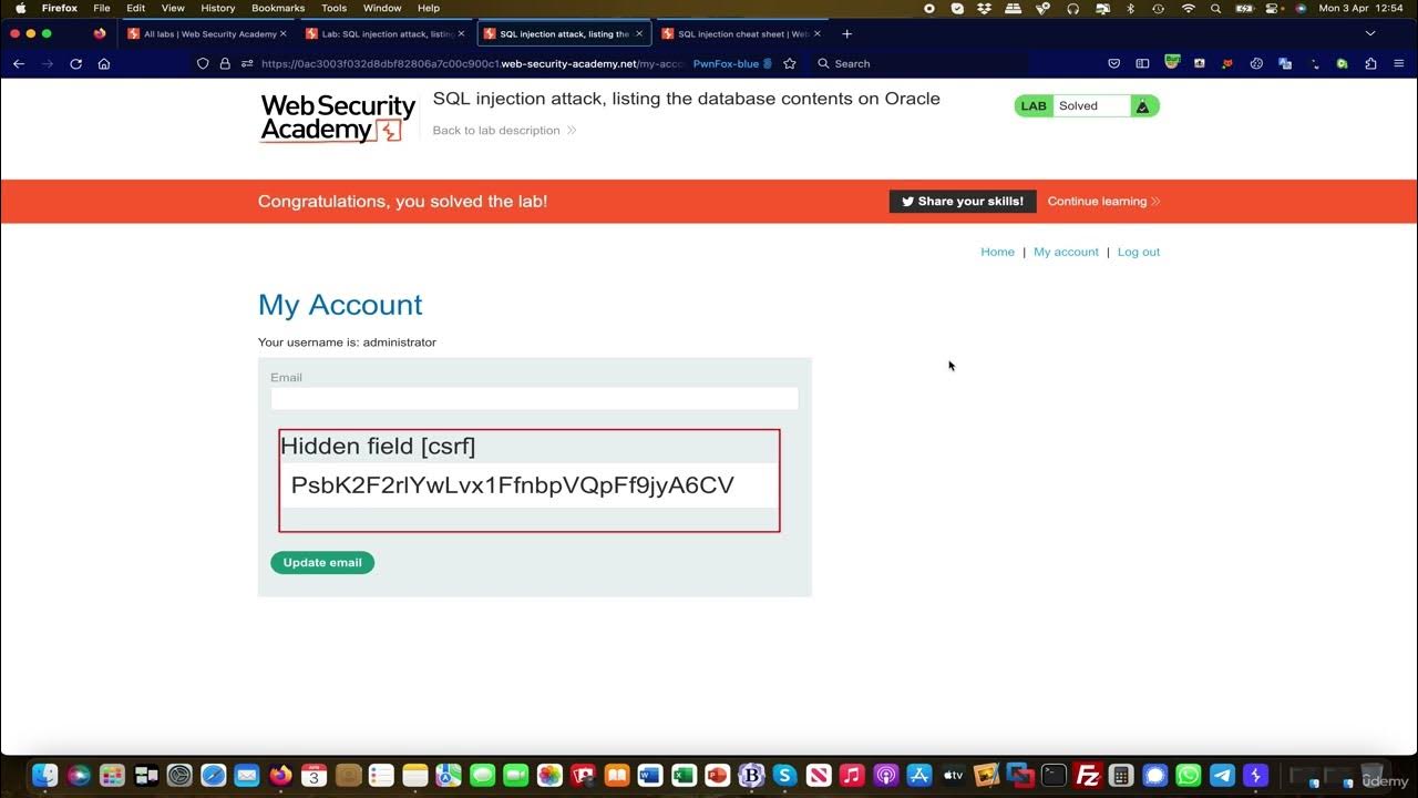 8 SQL injection attack, listing the database contents on Oracle - YouTube