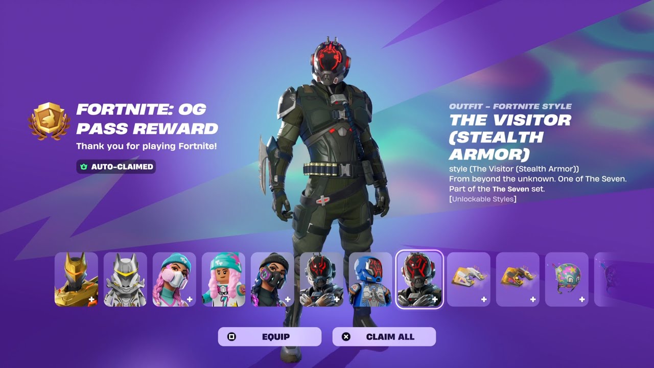 HOW TO GET THE VISITOR (STEALTH ARMOR) SKIN IN FORTNITE! - YouTube