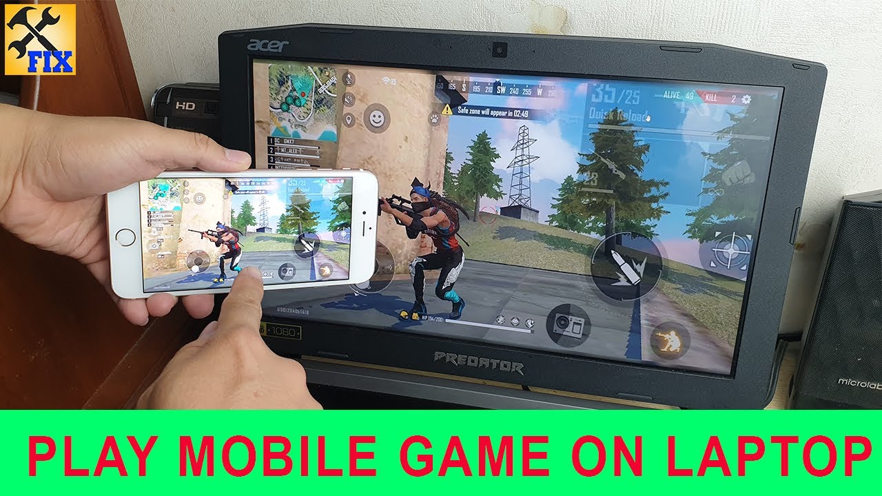 Mirror iPhone screen to Laptop to play Mobile Game easily - YouTube