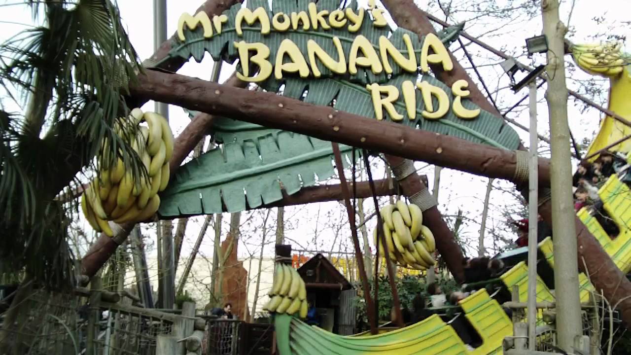 Mr Monkeys Banana Ride at Thorpe Park - YouTube