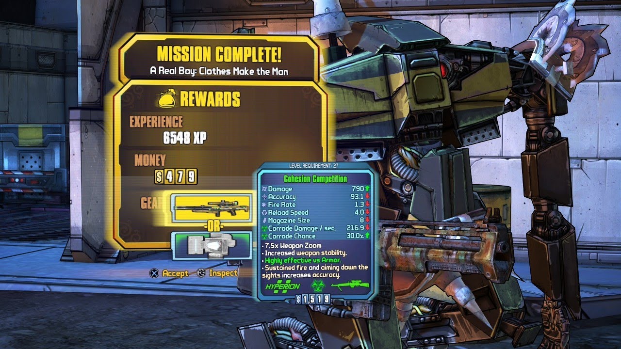 Borderlands 2 A Real Boy Clothes Make The Man Mission Guide - YouTube