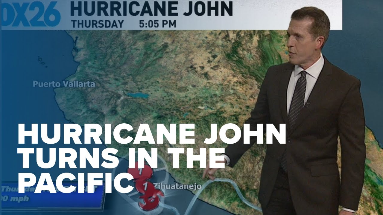 Tracking Hurricane John - YouTube
