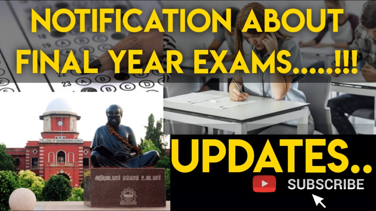 Notification about final year exams !!!discussion completed... - YouTube