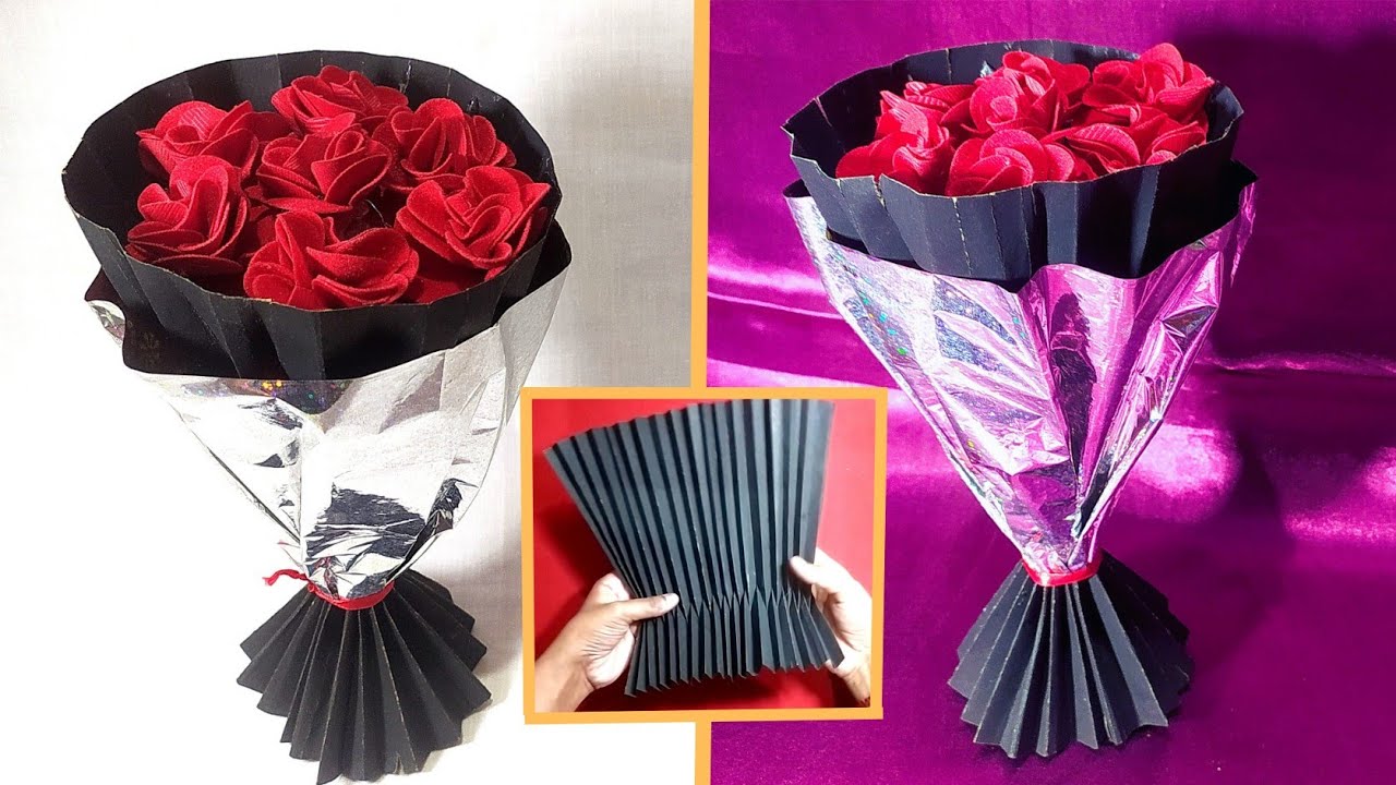 How to make easy handmade Bouquet|DIY easy Bouquet 💐 - YouTube