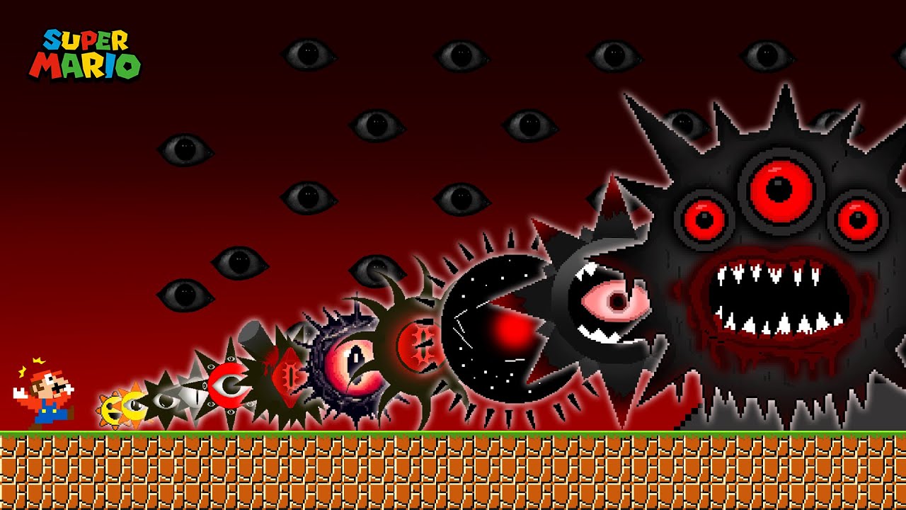 Mario vs Suika | Mr.SUN 11 PHASES Transformation - YouTube