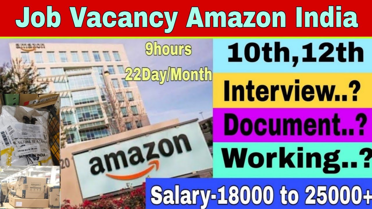 job vacancy Amazon India // free joining Amazon warehouse Bangalore ...