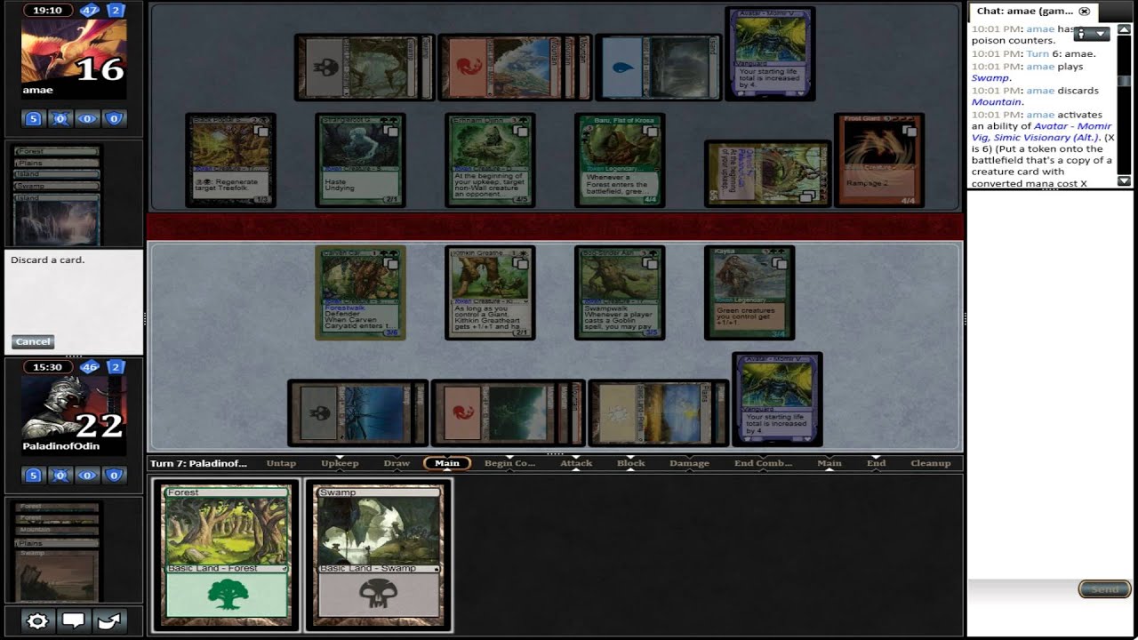 Magic the Gathering Online - Momir Basic - Ragebeast for the Win. - YouTube