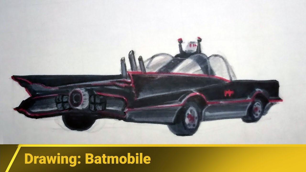 Drawing: Batman (TV series) | Batmobile Rear perspective view - YouTube