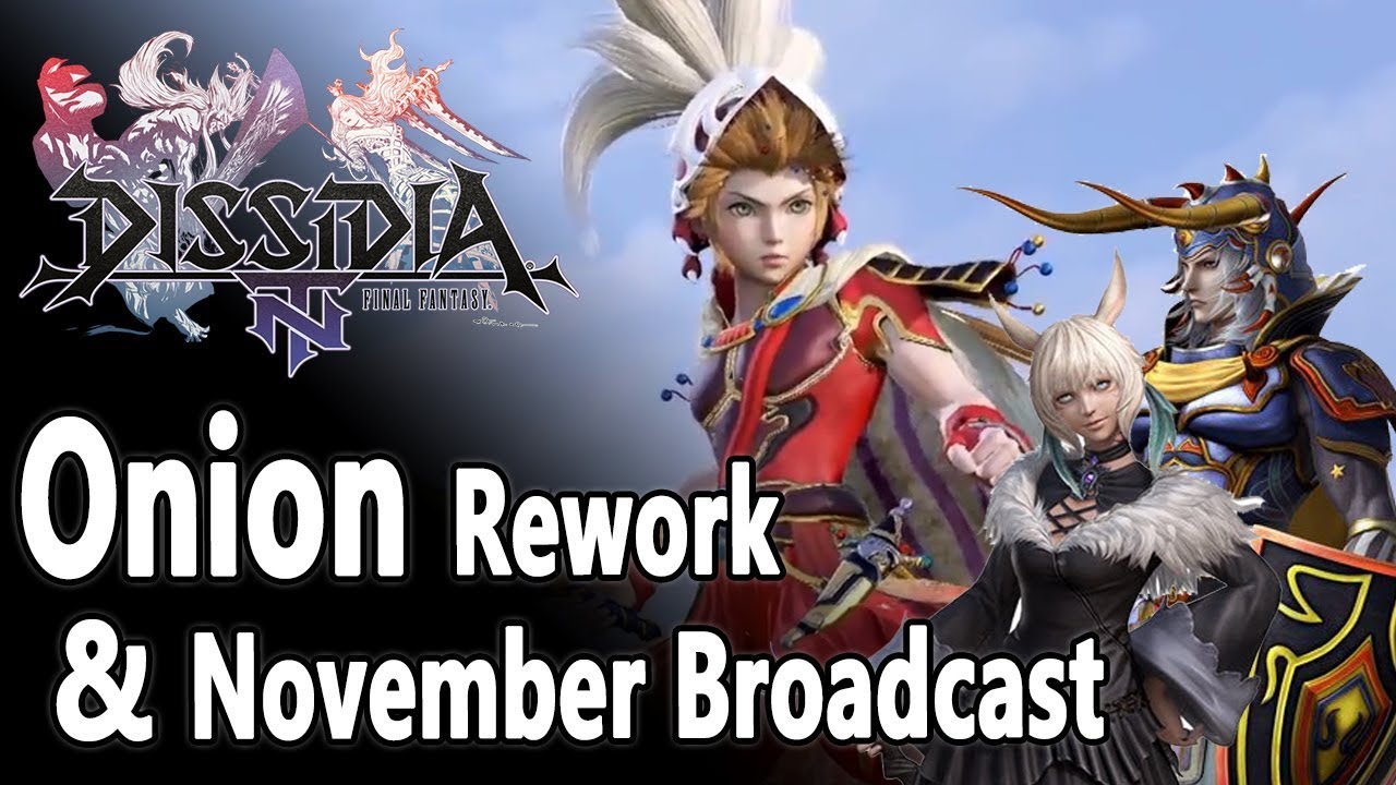 Onion Knight Rework Breakdown / November Broadcast Recap - Dissidia ...