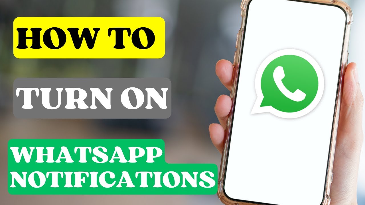 How to Turn ON WhatsApp Notifications on Android - YouTube