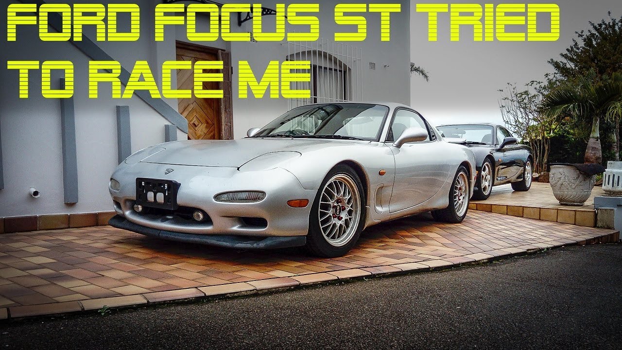 Focus ST Tried To Race My RX7 FD - YouTube