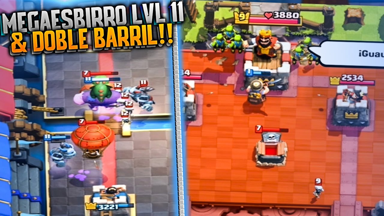EL COMBO IMPOSIBLE & MEGAESBIRRO LVL 11!! | Clash Royale | Rubinho vlc ...
