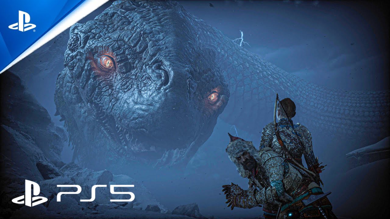Giant Snake | God of War Ragnarök (PS5) Gameplay 4K 60FPS HDR - YouTube