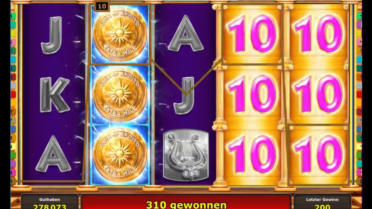 Coin of Apollo kostenlos spielen - Novomatic / Novoline - YouTube