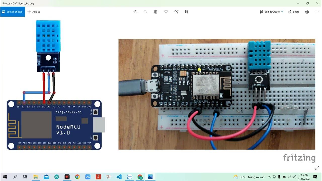 Xây dựng ứng dụng realtime theo dõi nhiệt độ, độ ẩm sử dụng esp8266 ...