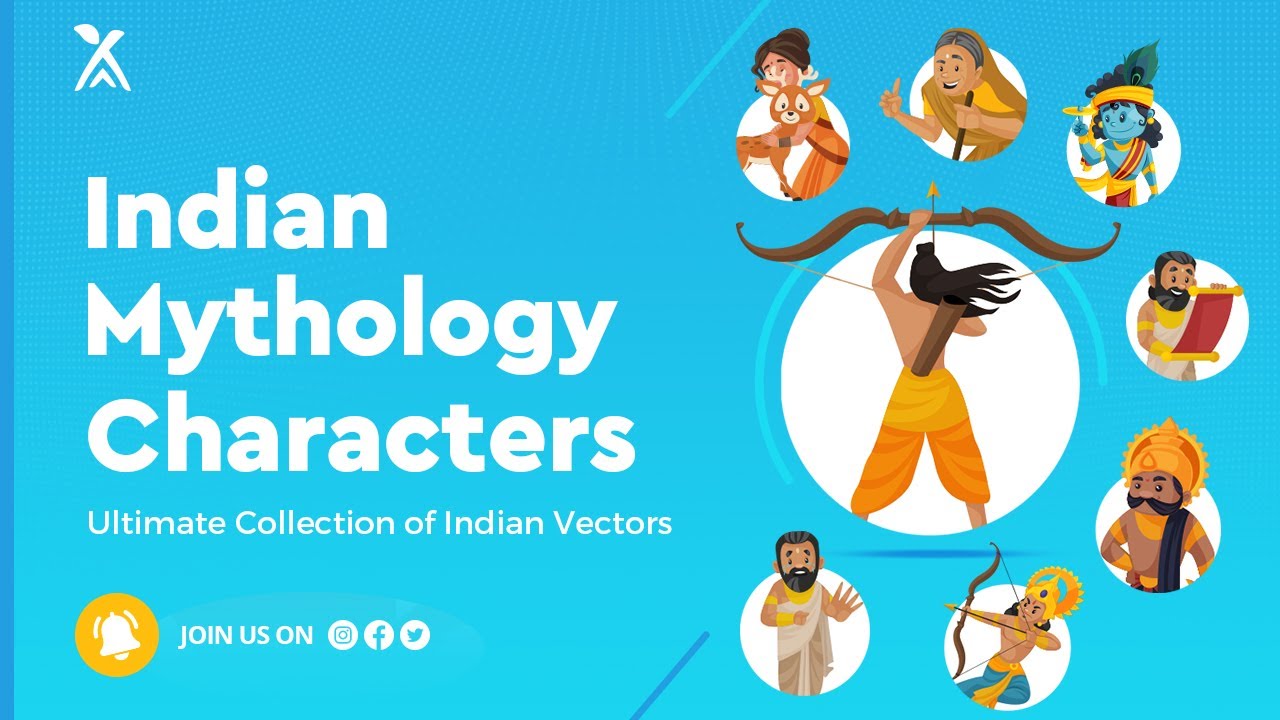 Creative Hatti - Indian Mythological Characters - Vector Characters ...