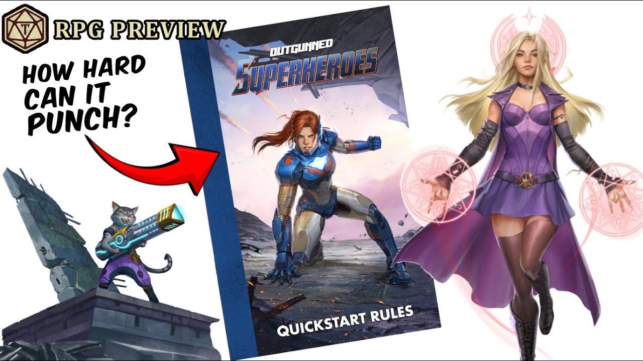 Outgunned Superheroes... superhero RPG combat that feels CINEMATIC ...