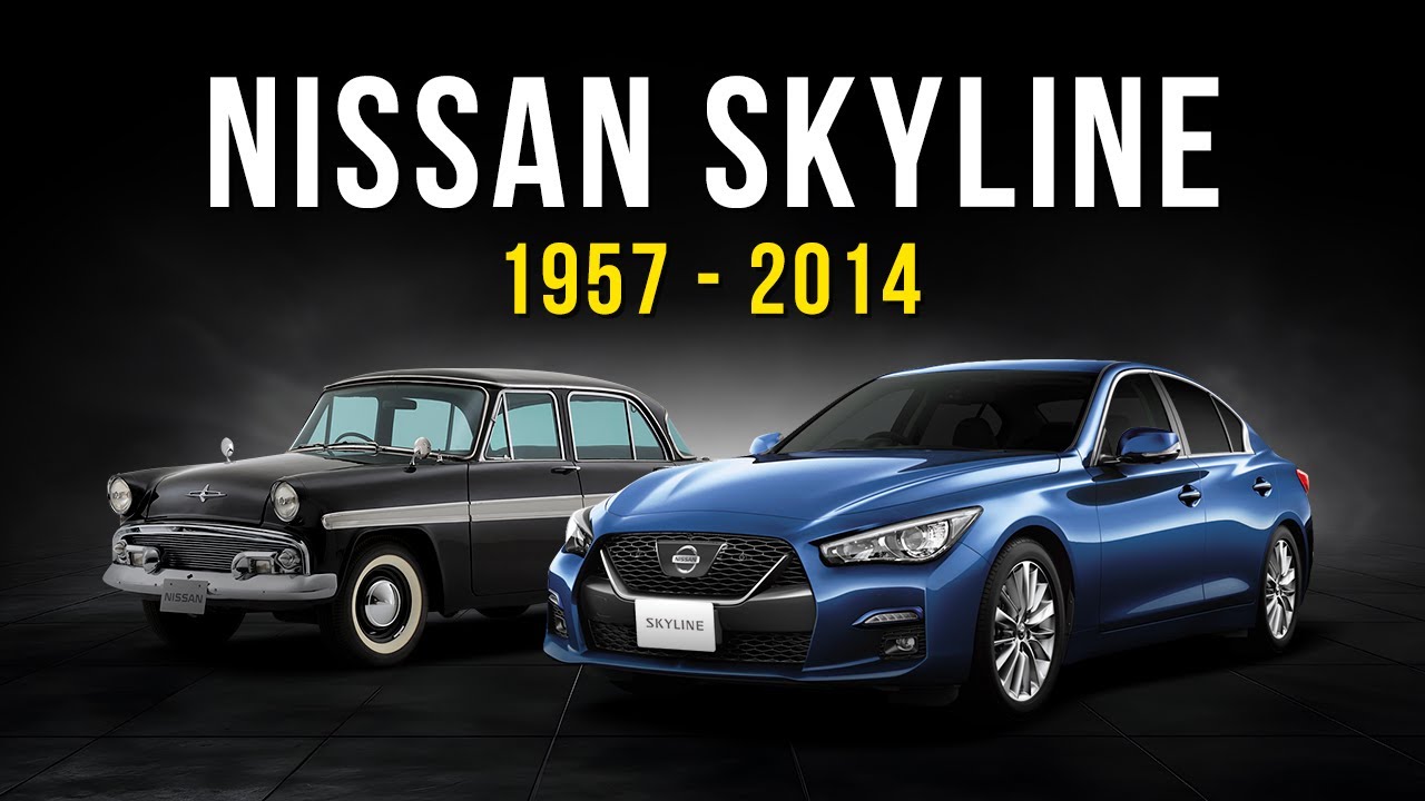 Nissan Skyline Evolution (1957 ~ 2014) - YouTube