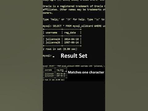 Database Wildcard Functions in MySQL: A Guide - YouTube