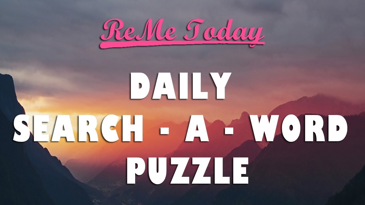 EASY WORD SEARCH PUZZLE - YouTube