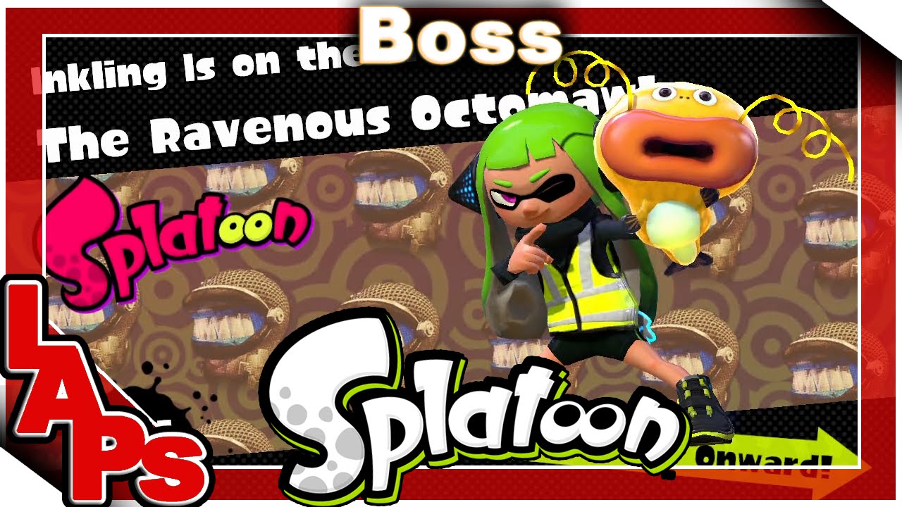 Splatoon | Boss 4: Inkling Is on the Menu... The Ravenous Octomaw - YouTube