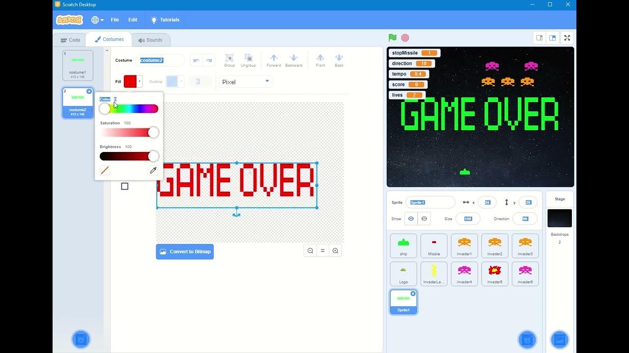 Y8 CS Space Invaders #6 Debugging End Game Events - YouTube