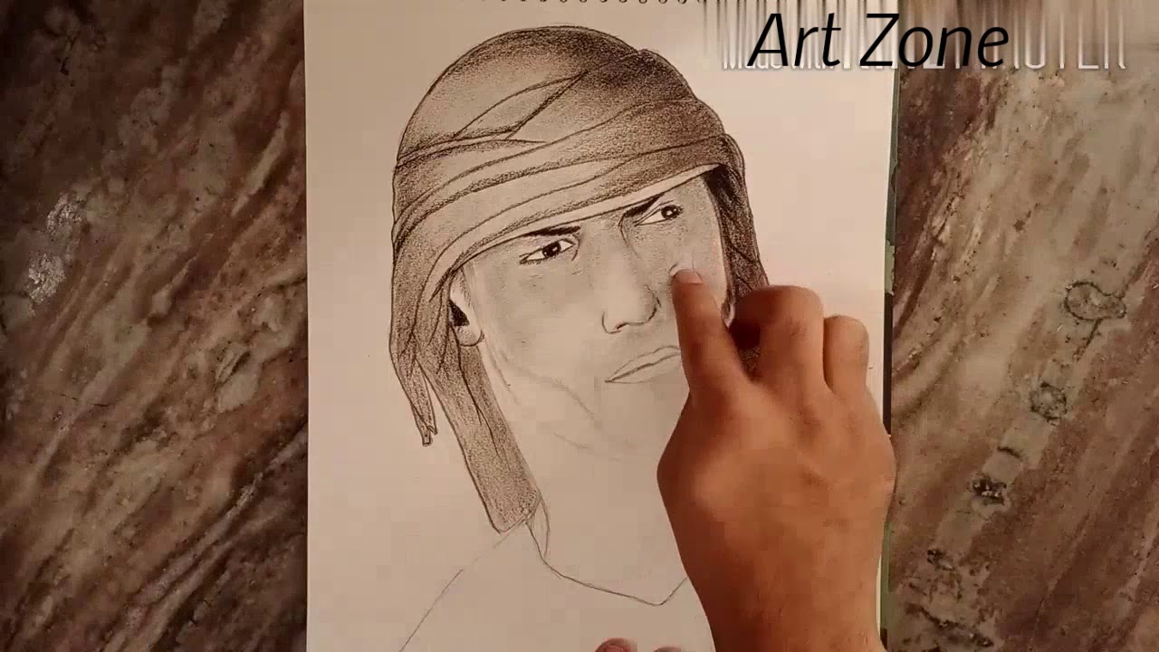 man sketch // pencil art for you // Art Zone - YouTube