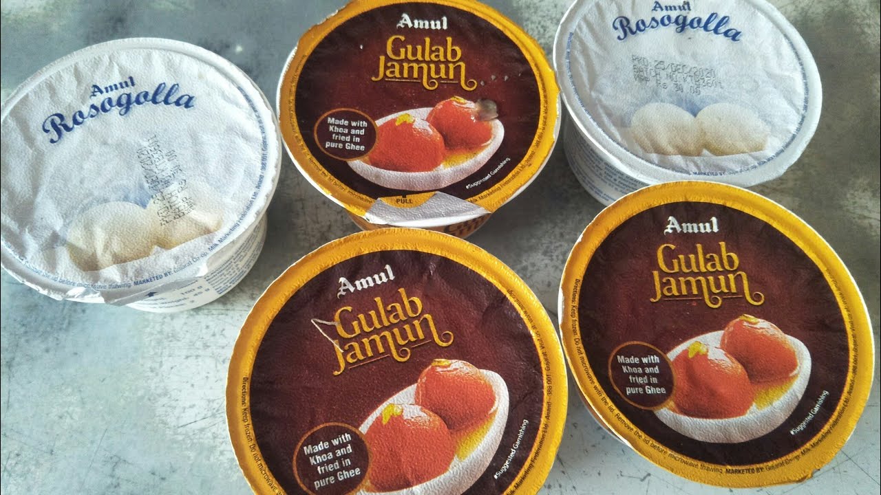 Amul Gulab jamun Amul Rosogulla Rosogolla #Amul #Amulocation #Mithai # ...