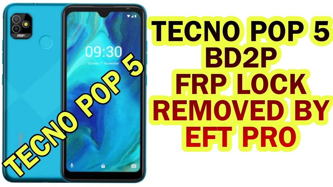TECNCO POP 5 BD2P SPD CPU FRP BYPASS BY EFT PRO - YouTube