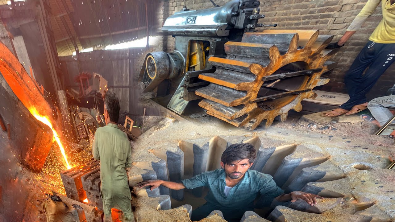 Amazing process of making industrial wheel gear | wheel gear ...