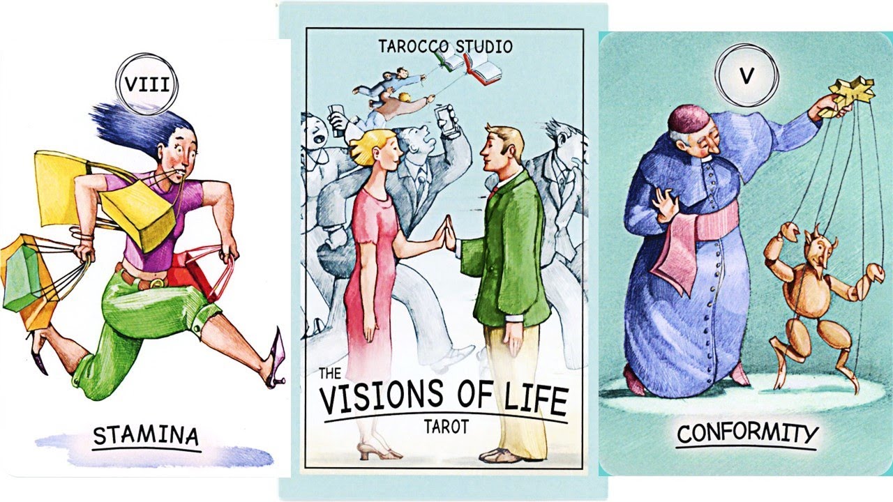 VISIONS of LIFE Tarot - full flip through - YouTube