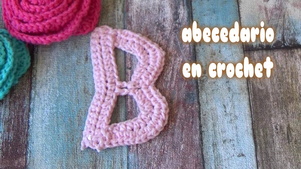 como tejer letra B en crochet /how to crochet letter B - YouTube
