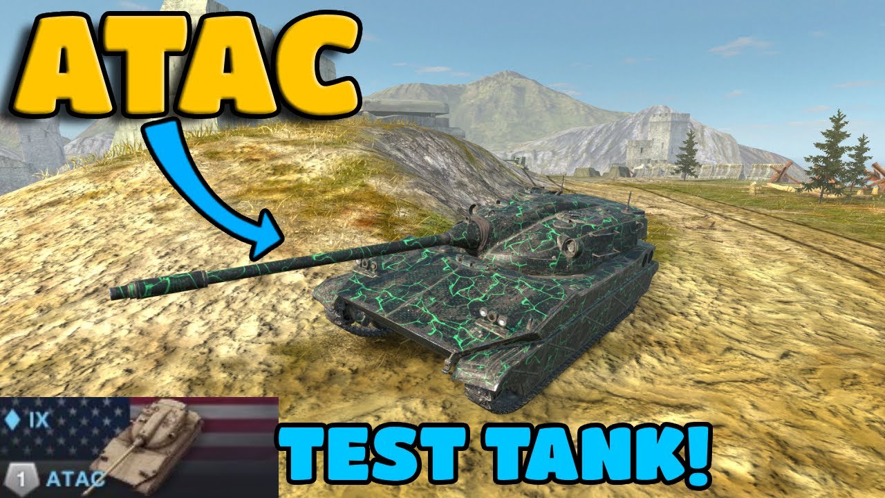 Found ATAC TEST TANK IN BATTLE! WoTBlitz - YouTube