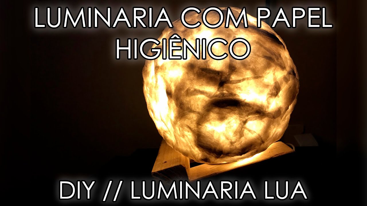 DIY || Luminária Lua - YouTube